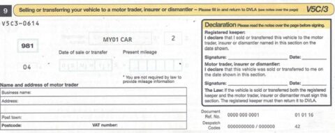 What Is A Car Logbook (V5C)? - What does a log book look like? - Scrap ...
